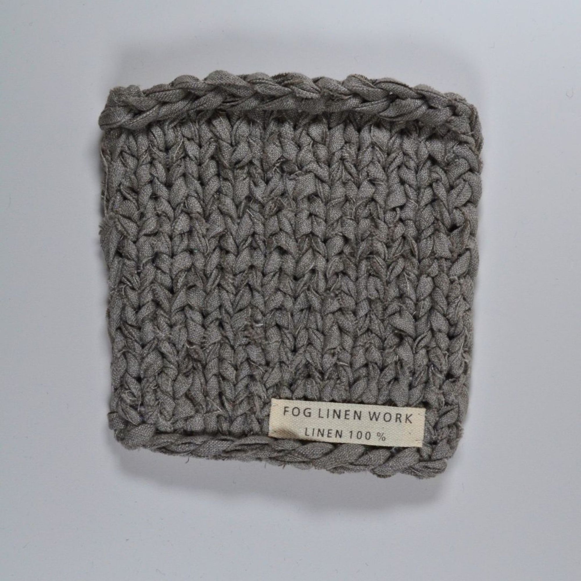 Fog Linen Tape Knitted Mat