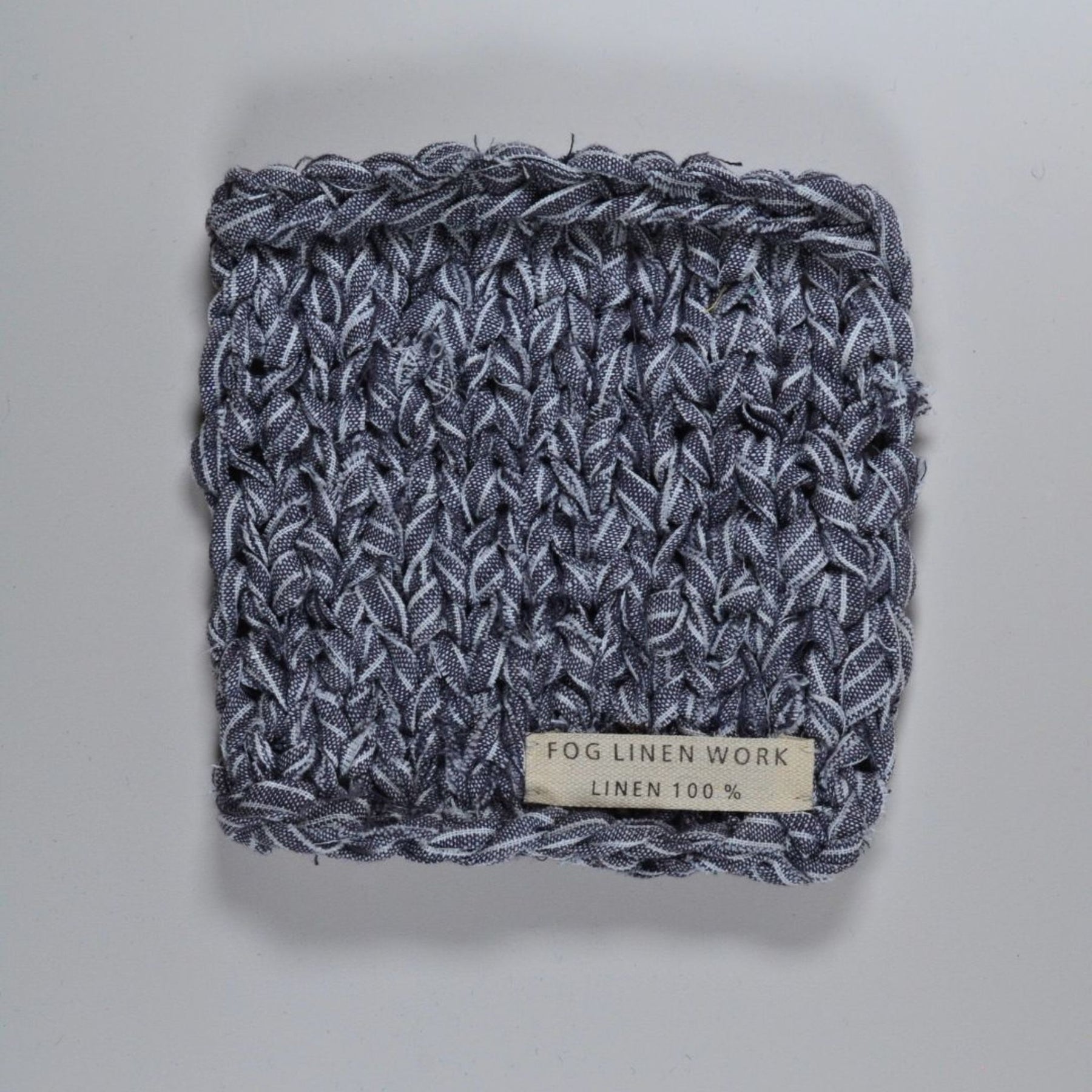 Fog Linen Tape Knitted Mat